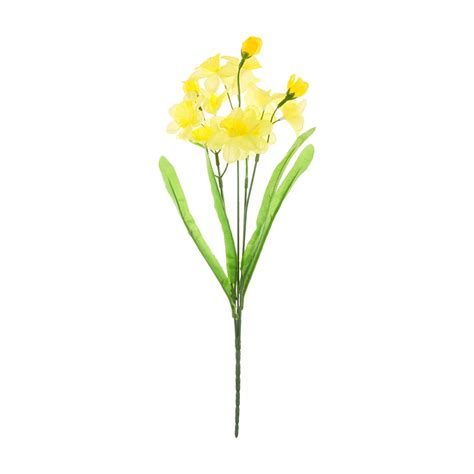 Artificial Wild Flower Stem Yellow