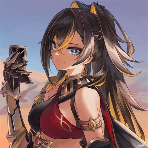 たき On Twitter Rt Illustkakutaki ディシア 原神 Genshinimapct Dehya