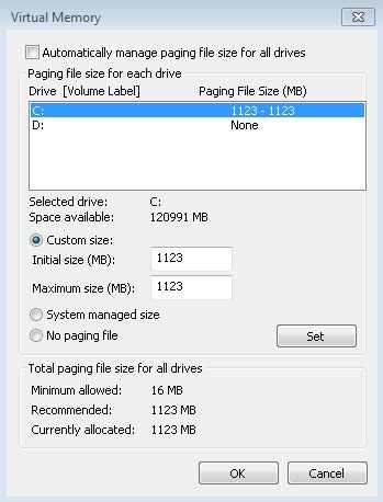 Your Computer Is Low On Memory Windows 7 Forums