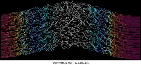 Generative Art Data Visualization Simplex Noise Stock Vector Royalty Free 1746949784