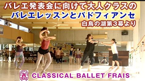 237【大人クラス＊発表会に向けて！（白鳥の湖第3幕よりパドフィアンセ）】 Youtube