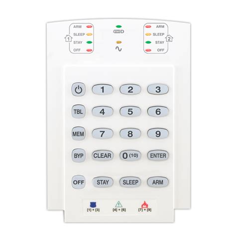 Paradox Spectra Keypad 10 Zone Wired Led Keypad Horizontal