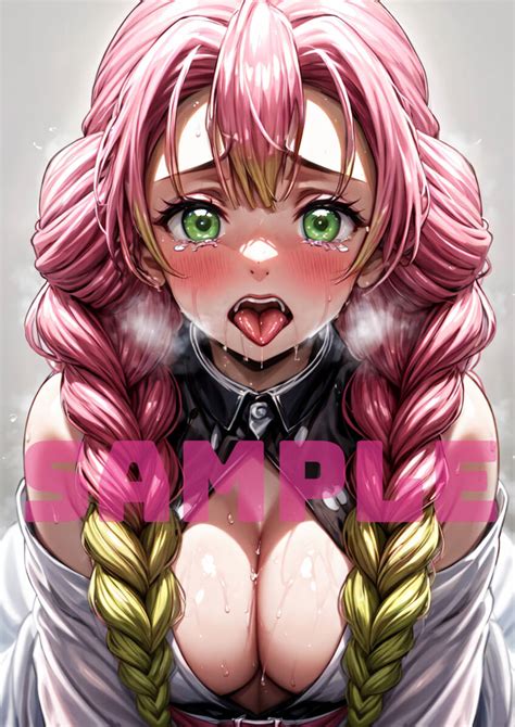 Yahooオークション 013 鬼滅の刃 甘露寺蜜璃 同人 ポスター A4 高画