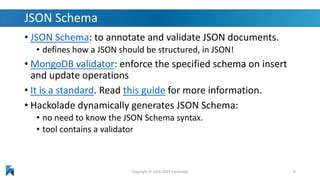 Hackolade Tutorial Part 2 Overview Of JSON And JSON Schema PPT