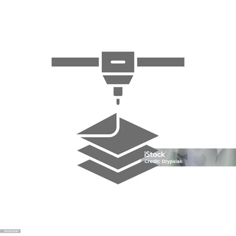 3d 프린터 회색 아이콘을 인쇄합니다 흰색 배경에 격리 식품첨가물에 대한 스톡 벡터 아트 및 기타 이미지 식품첨가물 아이콘 제조 Istock