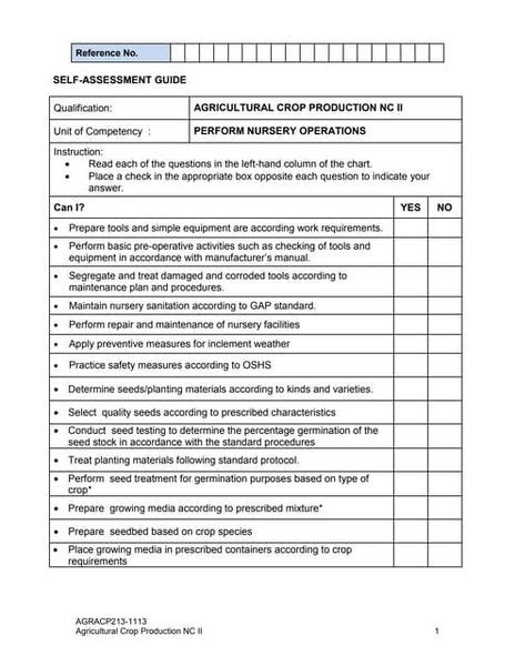 Sag Organic Agriculture Production Nc Ii New