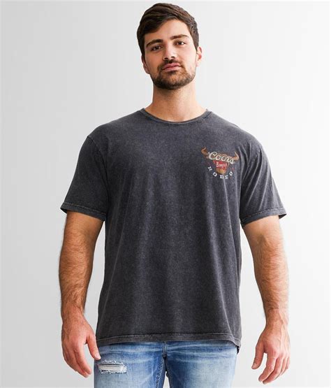 Coors® Banquet Rodeo T Shirt Mens T Shirts In Black Mineral Wash