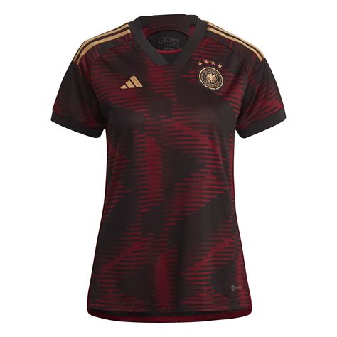 Adidas Germany Away Shirt 2022 2023 Womens Black