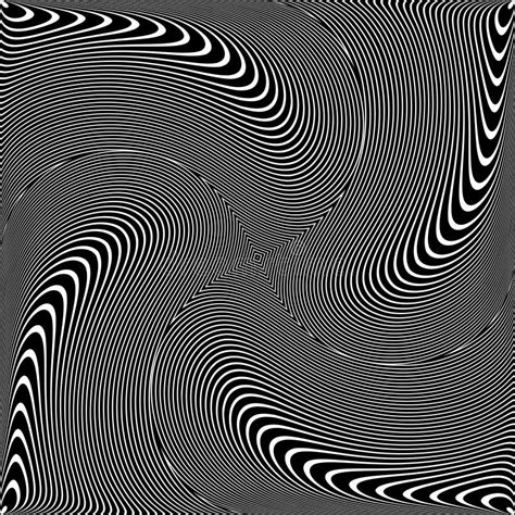 Whirl Rotating Motion In Abstract Op Art Design 3d Illusion Stock