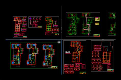 Vivienda Multifamiliar En Autocad Librer A Cad