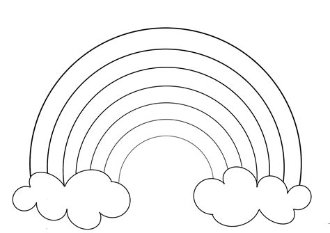 Rainbow Printable Template