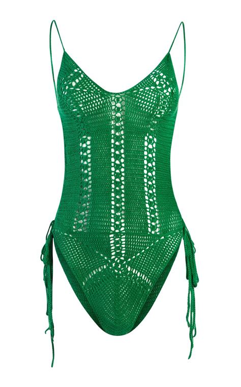 Crochet Silk Bodysuit By Alejandra Alonso Rojas Preorder Now