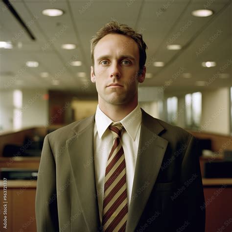 Private Equity Manager Poses For Portrait In Corporate Office Setting