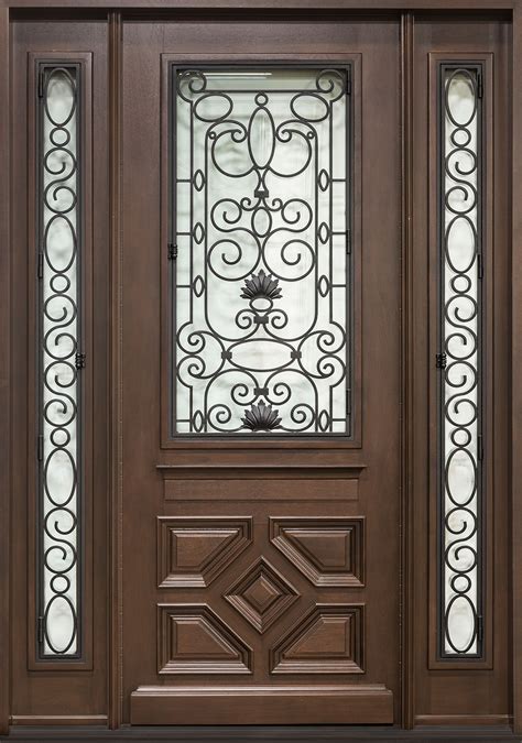DB H002 2SL CST Mahogany Walnut Heritage Wood Entry Doors From Doors
