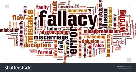 Fallacy Word Cloud Concept Vector Illustration Stock Vector Royalty Free