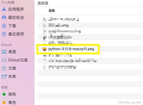 Mac安装python环境mac安装python311 Csdn博客