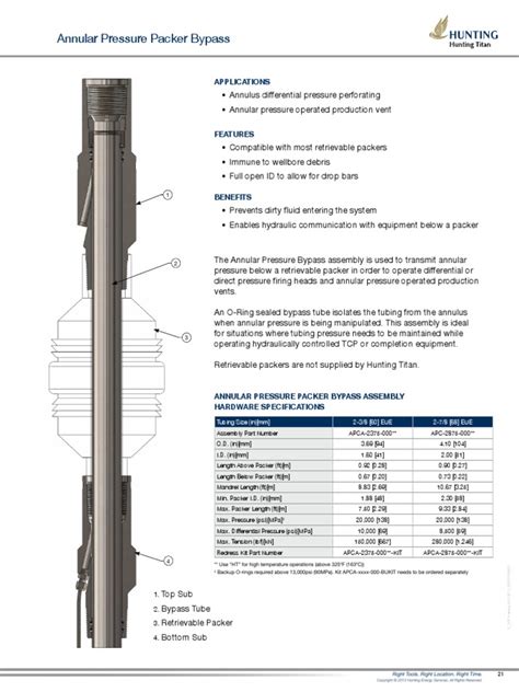 Annular Pressure Packer Bypass Pdf Pressure Chemical Engineering