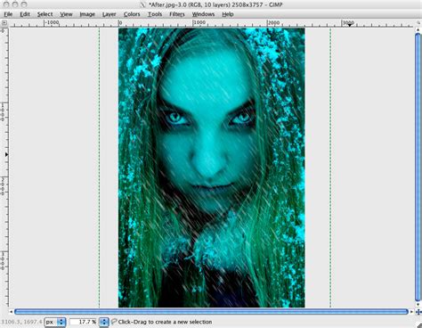Gimped Gimp Tutorials Gimp Tutorial How To Use Gimp To Make A Girl Look Cold And Scary