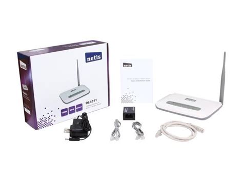 NETIS DL Mbps Wireless N ADSL Modem Router Newegg Com