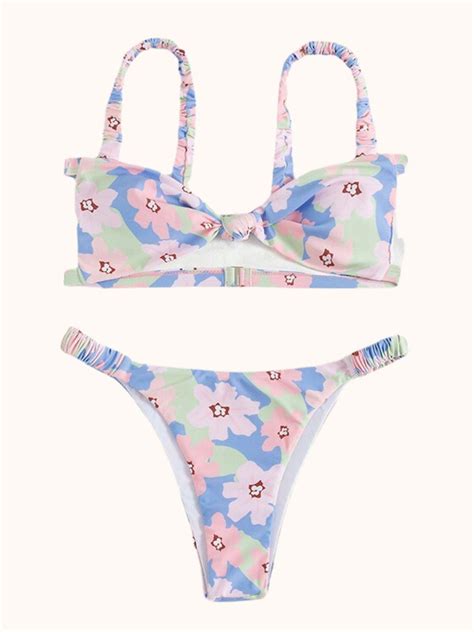 Ciela Printed Bikini Two Piece Set Mew Mews