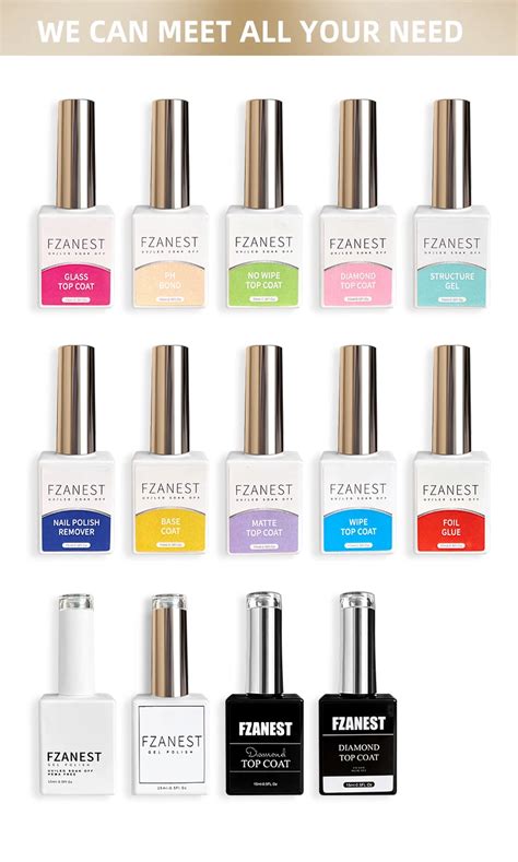 Fzanest Hema Free Rubber Base Gel For Nails 5 In 1 Builder