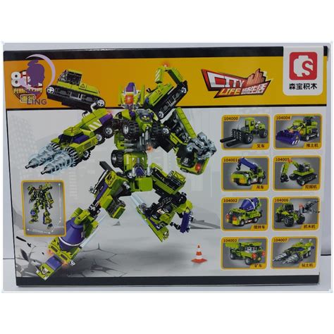 Jual Sembo Block Mobil Kontruksi Transform Robot 104000 7 Shopee