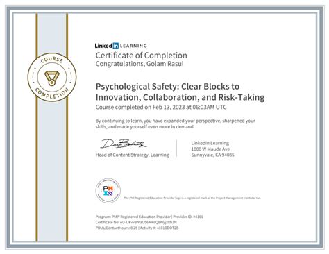 Golam Rasul On Linkedin Certificate Of Completion