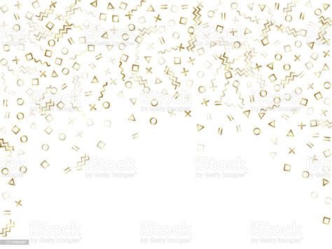 삼각형 원 사각형 모양 쉐브론 물결 선의 스타일 기하학적 색종이 벡터 배경입니다 기하 도형에 대한 스톡 벡터 아트 및 기타 이미지 기하 도형 날기 노랑 Istock