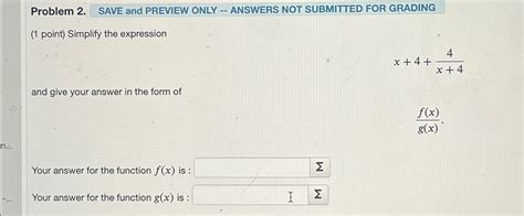 Solved Problem 2 ﻿save And Preview Only ﻿answers Not