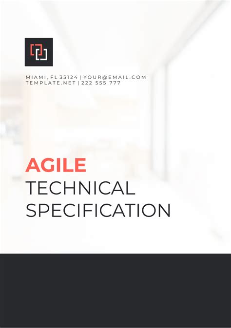 Free Technical Specification Templates To Edit Online