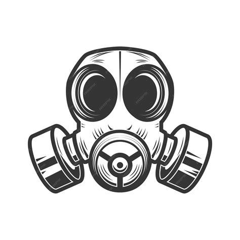 Premium Vector Illustration Of Gas Mask Isolated On White Background