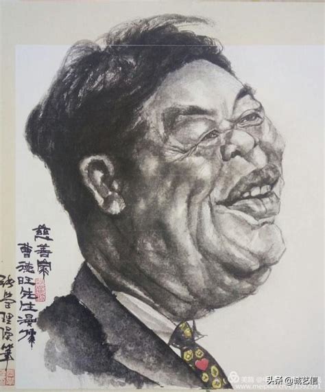 「中國肖像漫畫家在線」慈善名人系列曹德旺肖像漫畫 每日頭條