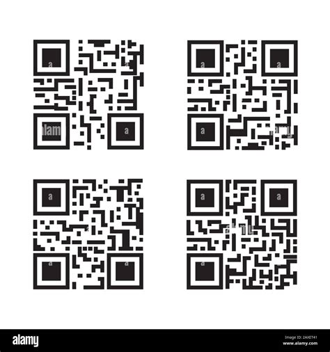 Set Of Qr Code Technology Stock Vector Image And Art Alamy
