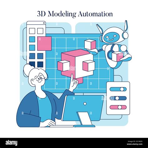 Automation In Creativity Concept Designer Uses 3d Modeling Software