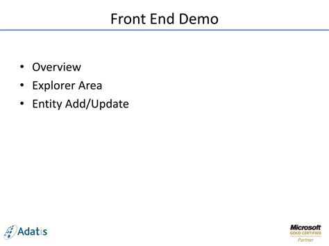Ppt End To End Master Data Management With Sql Server Master Data Services Mds Powerpoint
