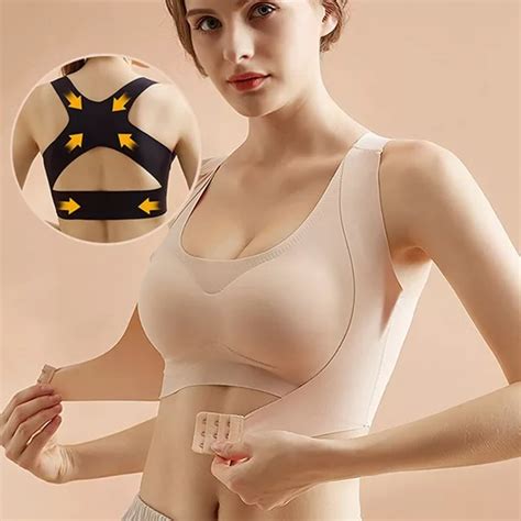 Seamless Push Up Support Bra Posture Corrector