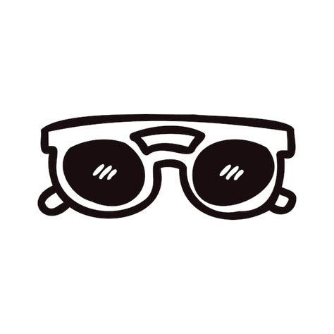 Premium Vector Hand Drawn Sunglasses In Doodle Style