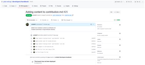 Contributing To The Handbook REDCap Yale Developer S Handbook