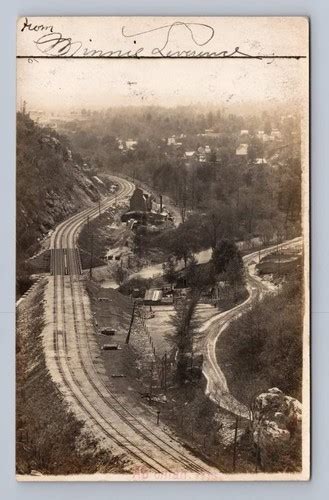 Railroad Mine Scene ~ Ableman Rock Springs Wisconsin Rppc Antique Photo