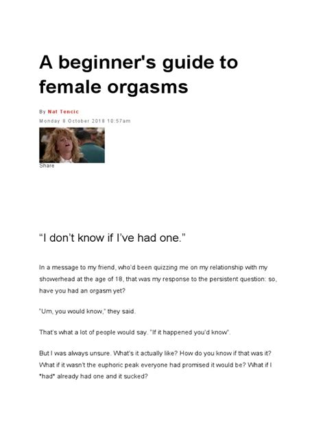 A Beginners Guide To Female Orgasms Pdf