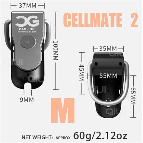 Cell Mate 2 Electric Shock Male Chastity Cage App Remote Control