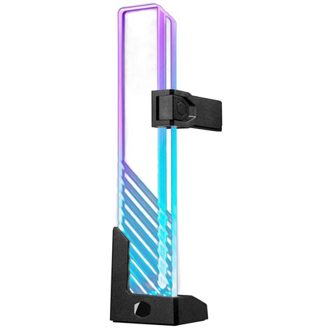 Cooler Master Masteraccessory Argb Gpu Support Bracket Edge Lit Argb Tempered Glass Universal