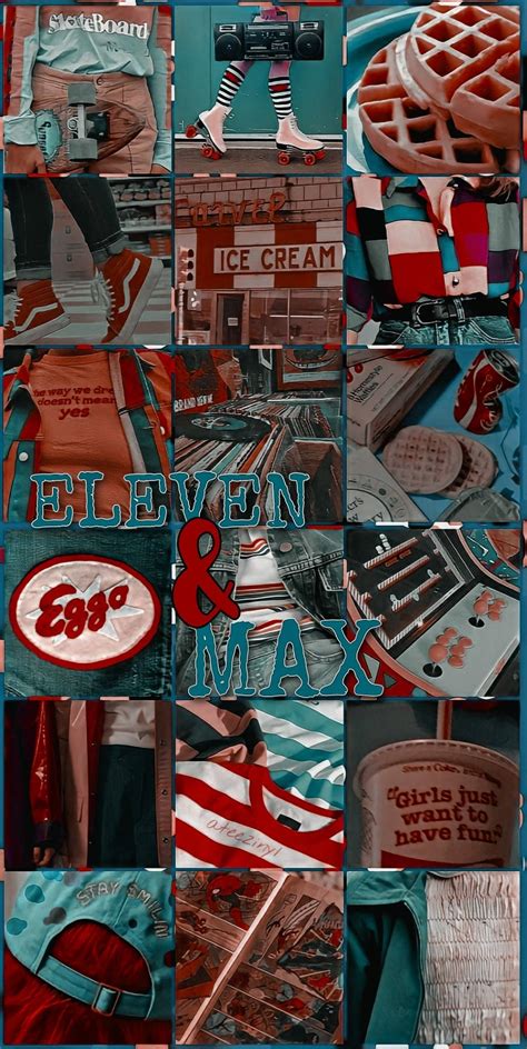 Download Aesthetic Stranger Things Eleven And Max Typography Wallpaper