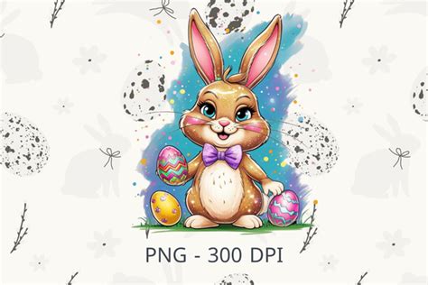 Cute Glitter Easter Bunny Coquette Png Graphic By Dohaforkdp · Creative