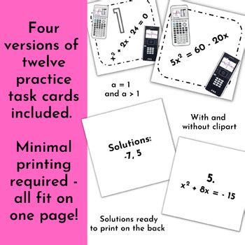 Solving Quadratics Multiple Methods Guided Notes And Activity For Algebra
