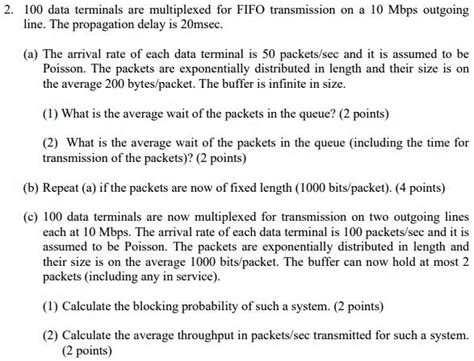 SOLVED The Subject Is Computer Communication Networks 100 Data