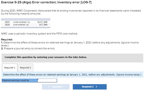 Solved Exercise 9 25 Algo Error Correction Inventory