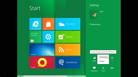 Windows 8 Shutdown How To Shut Down A Windows 8 Pc Windows Developer