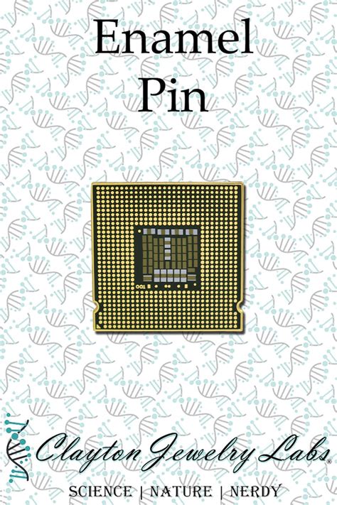 Cpu Processor Chip Hard Enamel Pin Etsy