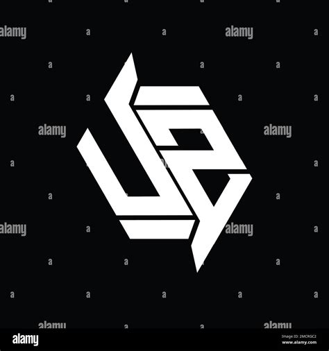 UZ Logo Monogram Hexagon Modern Abstract Shape Vector Images Design